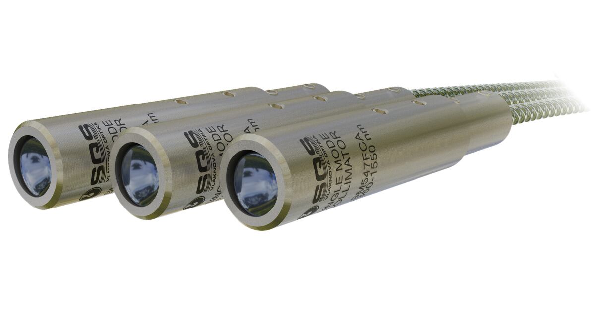 Custom pigtailed GRIN and C-lens fiber optic collimators - SQS | Fiber ...